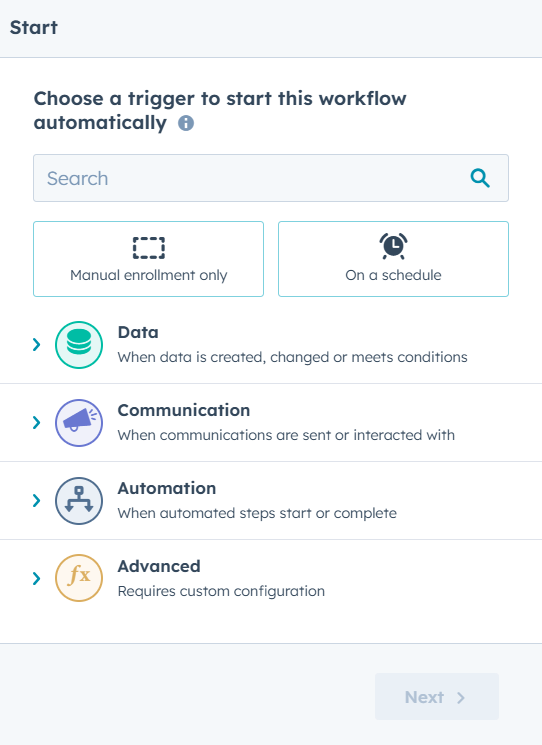 Create workflows from scratch